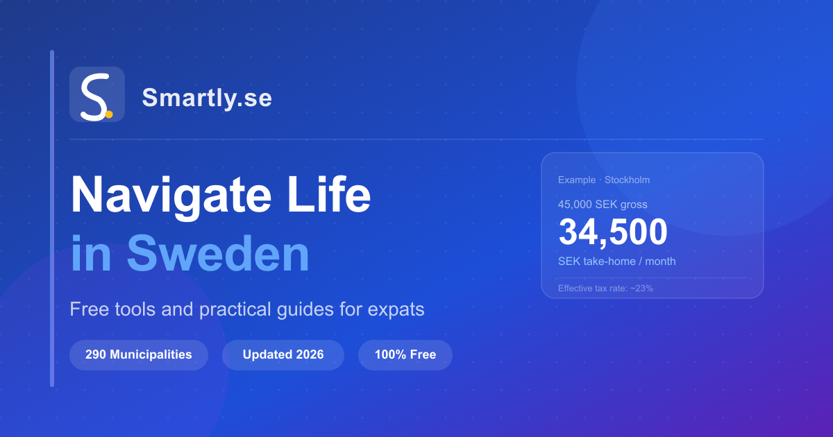 Tax in Sweden 2026: Rates, Deductions & How the System Works | Smartly.se